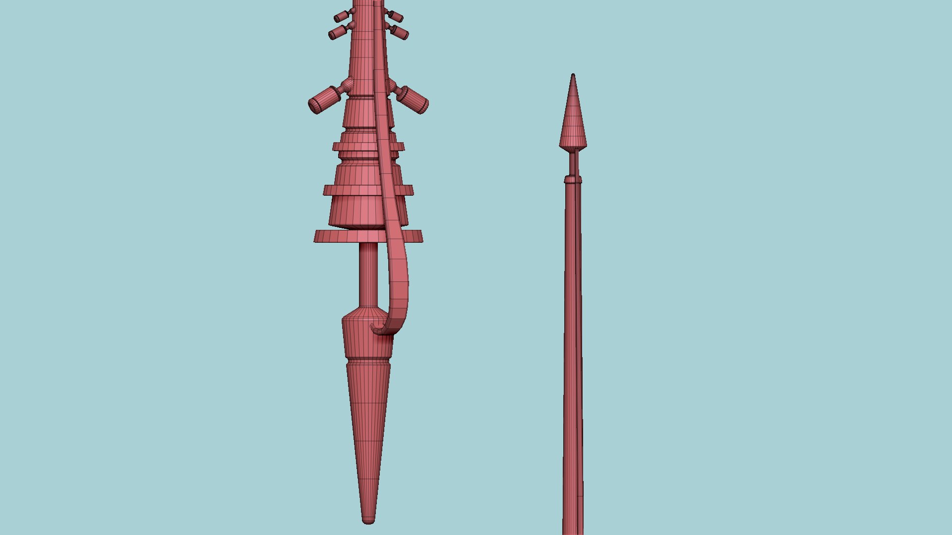3D SciFi War Lance A01 - Sci Fi Weapon Design Model - TurboSquid 1984006