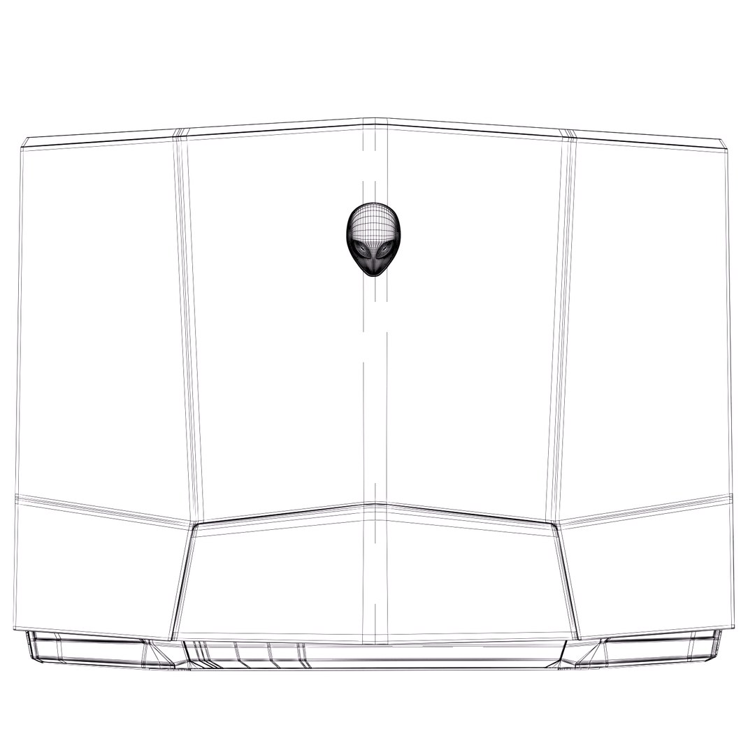 3d Alienware M17x Laptop Model