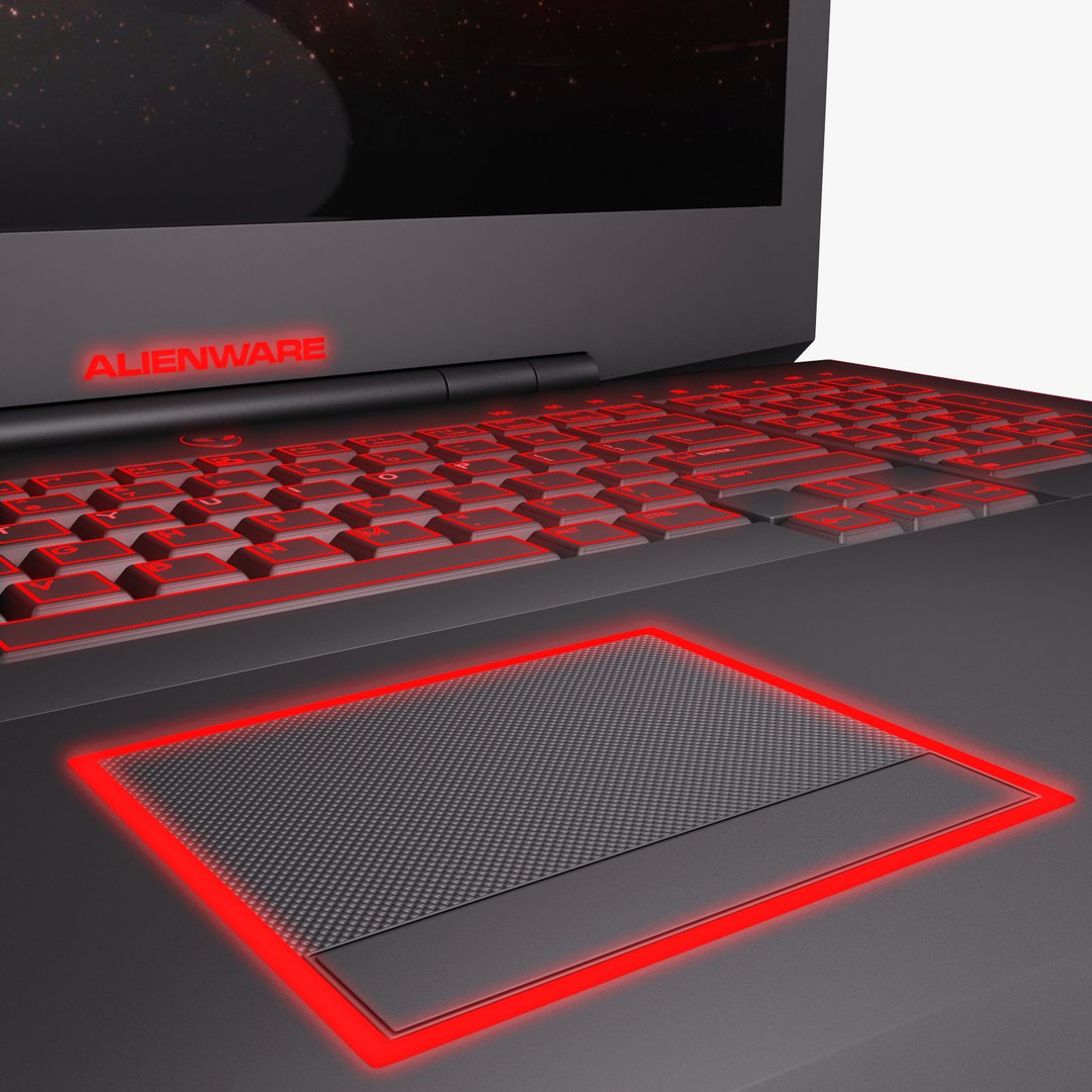 3d Alienware M17x Laptop Model