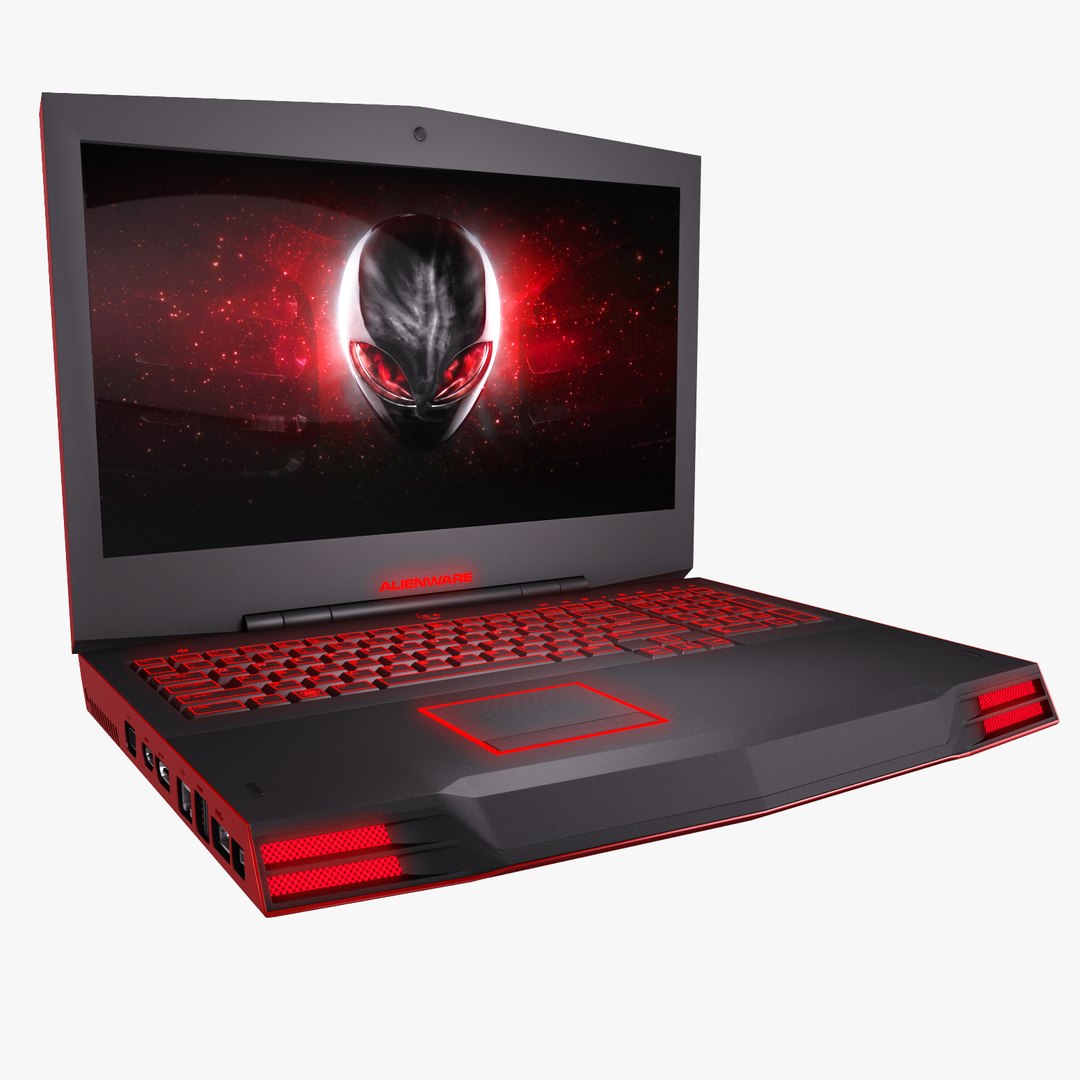 3d Alienware M17x Laptop Model