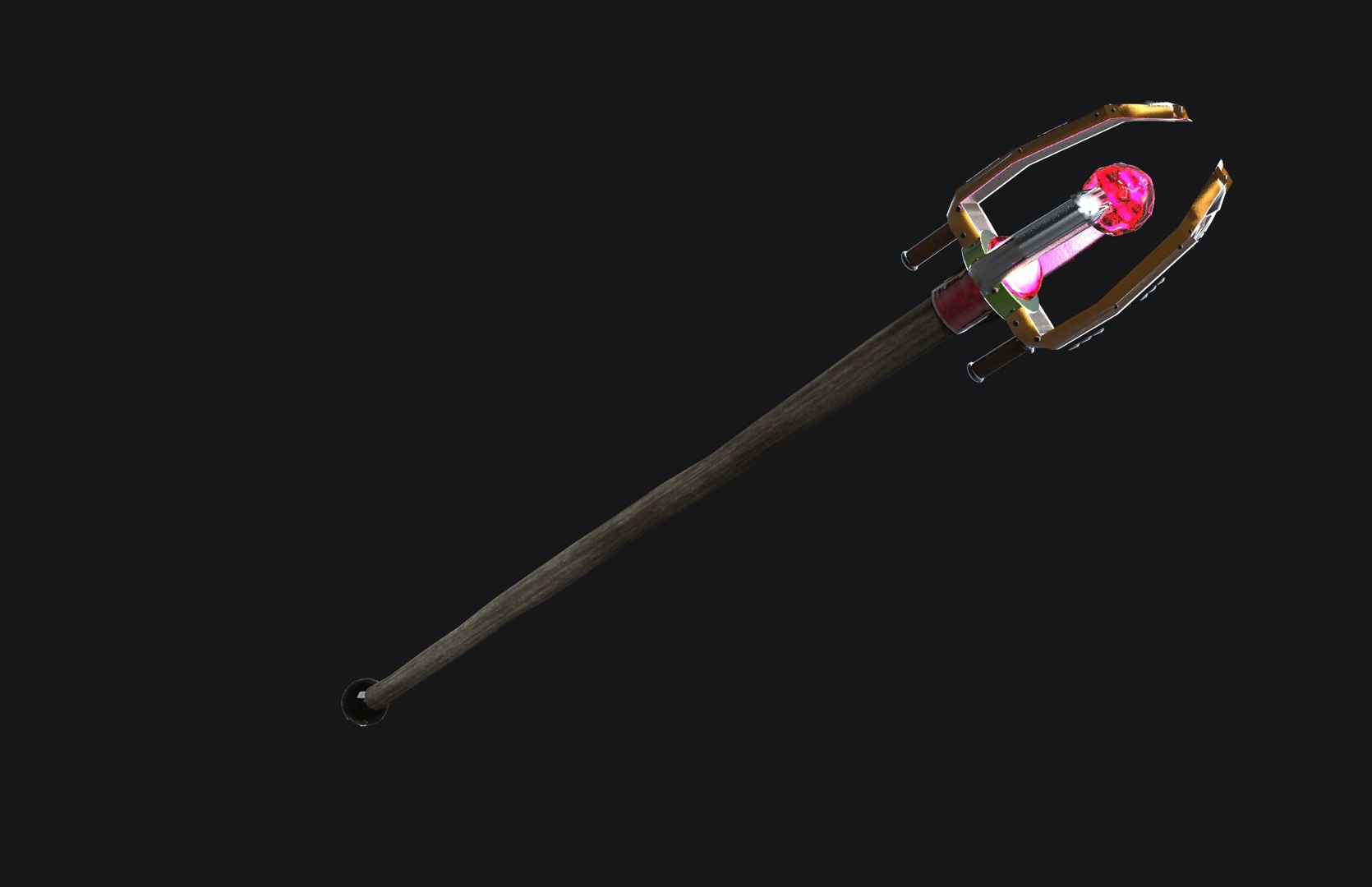 3D magic staff 1 model - TurboSquid 2015509