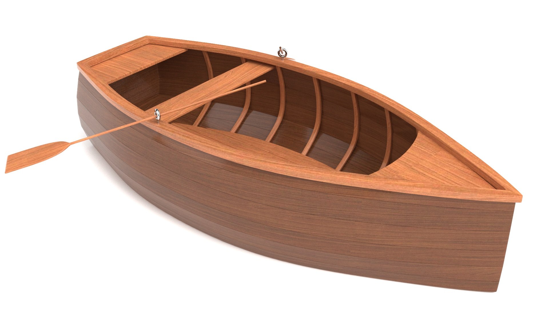 Wooden Rowboat 01 3D Model - TurboSquid 2274514