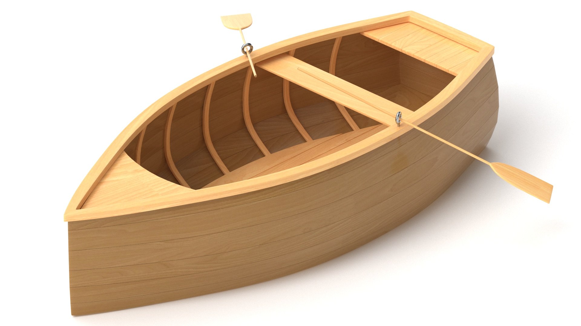 Wooden Rowboat 01 3D Model - TurboSquid 2274514