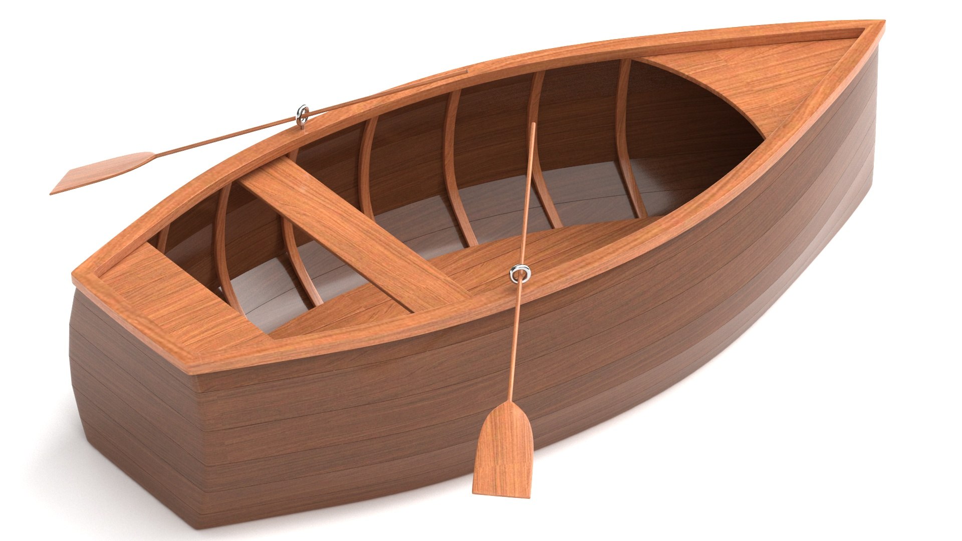 Wooden Rowboat 01 3D Model - TurboSquid 2274514
