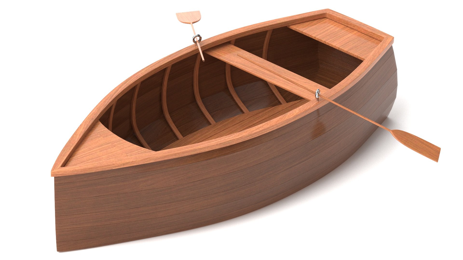 Wooden Rowboat 01 3D Model - TurboSquid 2274514