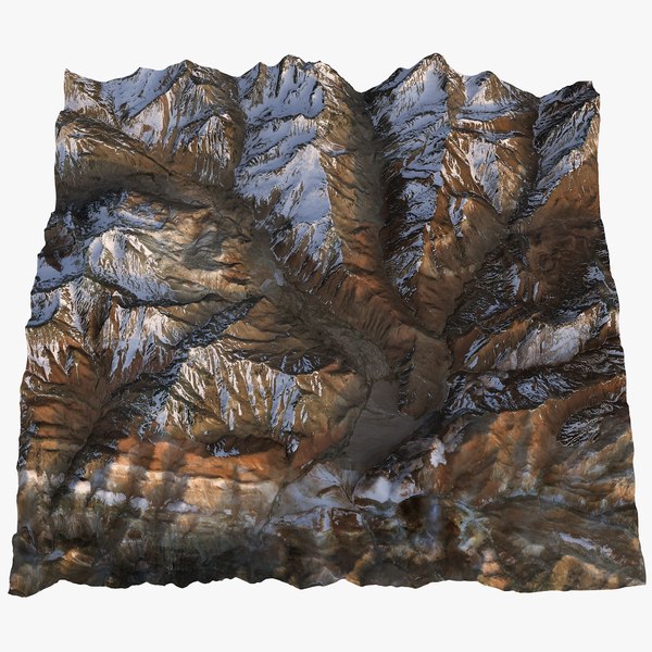 3D andes mountain range - TurboSquid 1312091