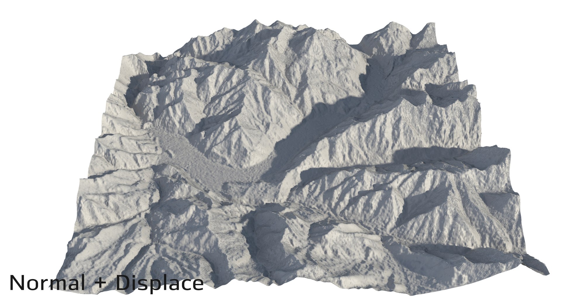 3D Andes Mountain Range - TurboSquid 1312091