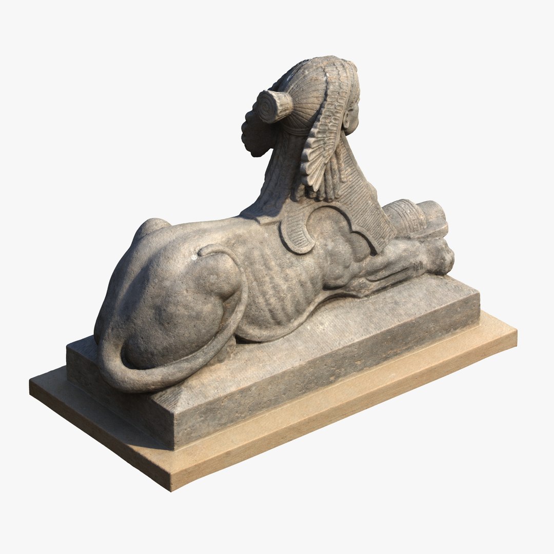 3d max sphinx sculpture