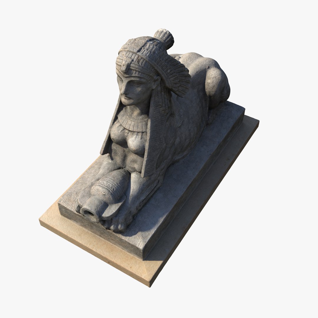 3d max sphinx sculpture