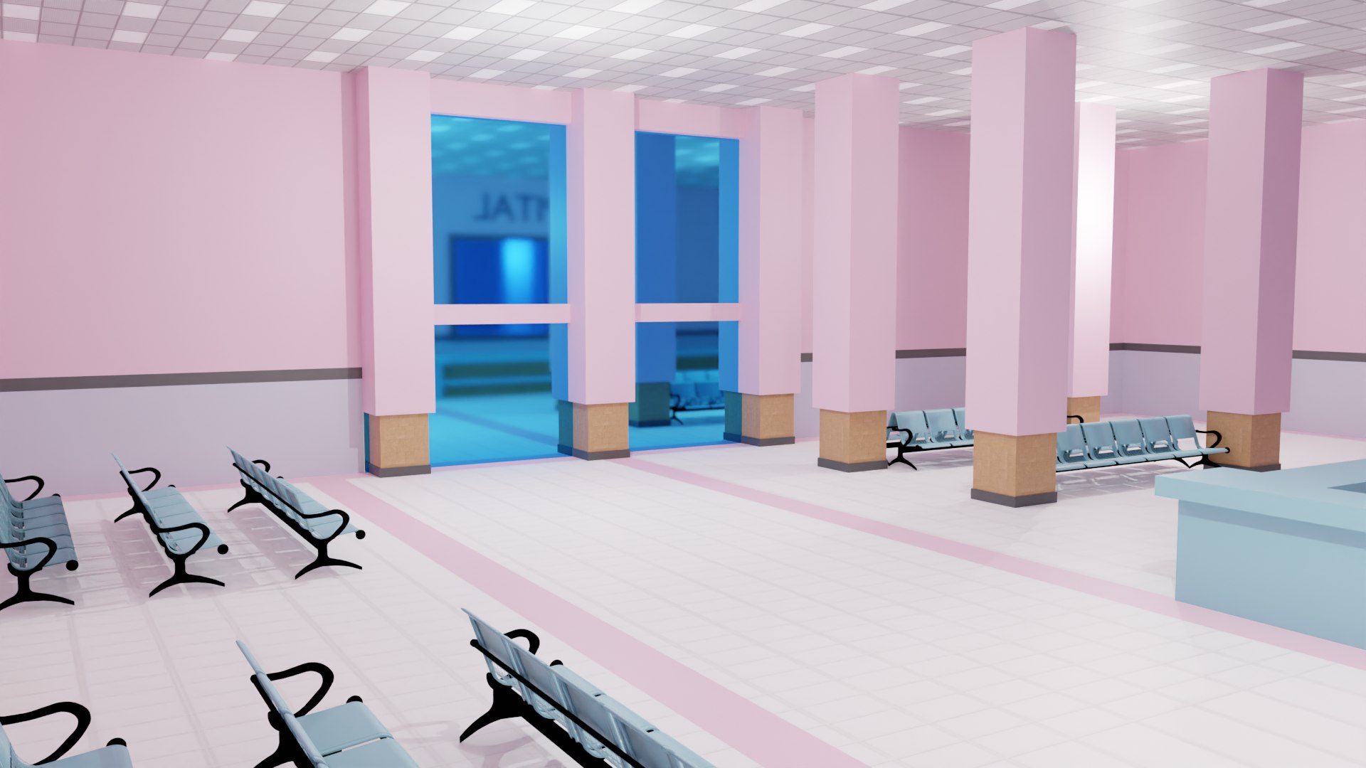 3D Hospital Interior Model - TurboSquid 2140227