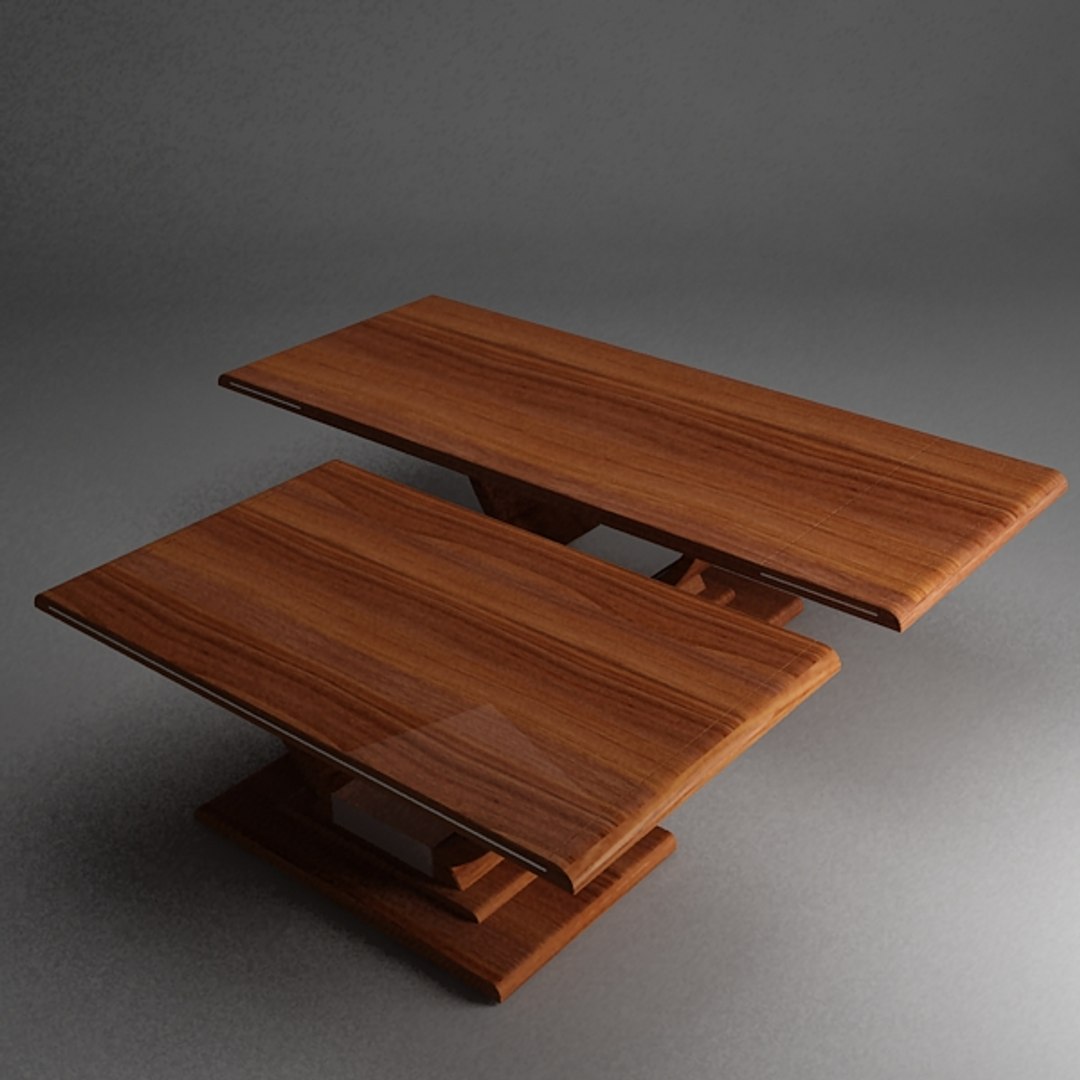 Free Design Wooden Table 3d Model
