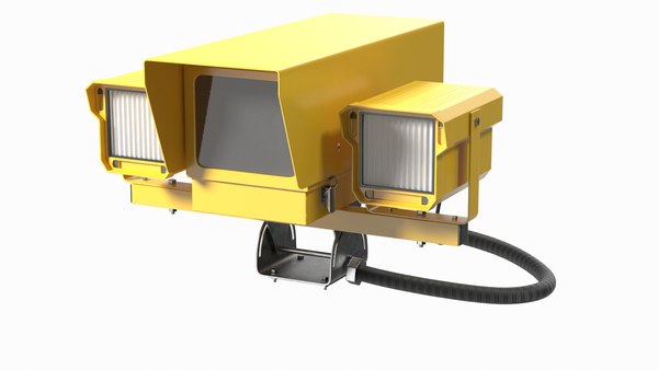 Traffic Speed Control Camera Yellow 3D - TurboSquid 1773108