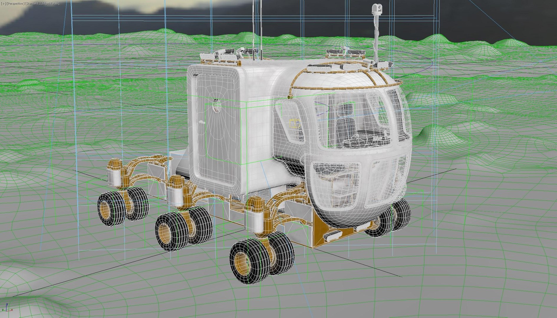 3D Space Exploration Vehicle Unity PBR Model - TurboSquid 1991996