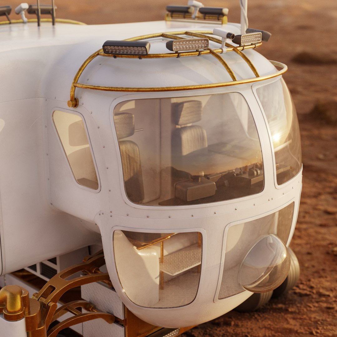 3D Space Exploration Vehicle Unity PBR Model - TurboSquid 1991996