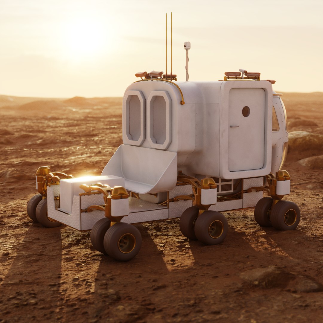 3D Space Exploration Vehicle Unity PBR Model - TurboSquid 1991996