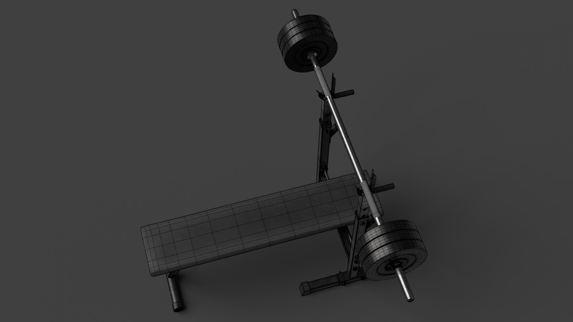 Barbell With Bench 3D Model - TurboSquid 1909572