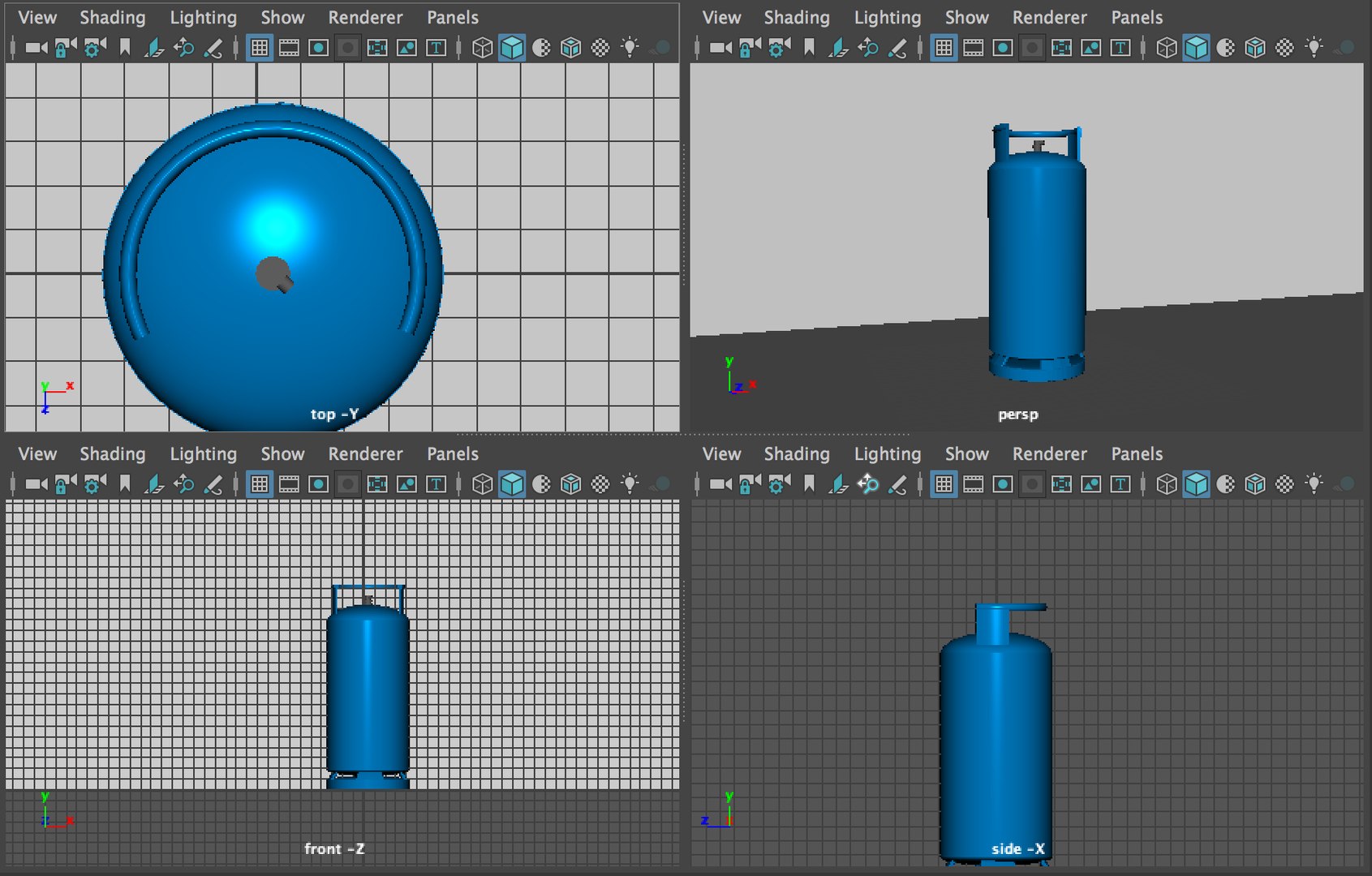 Gas Cylinder 3D Model - TurboSquid 1364225