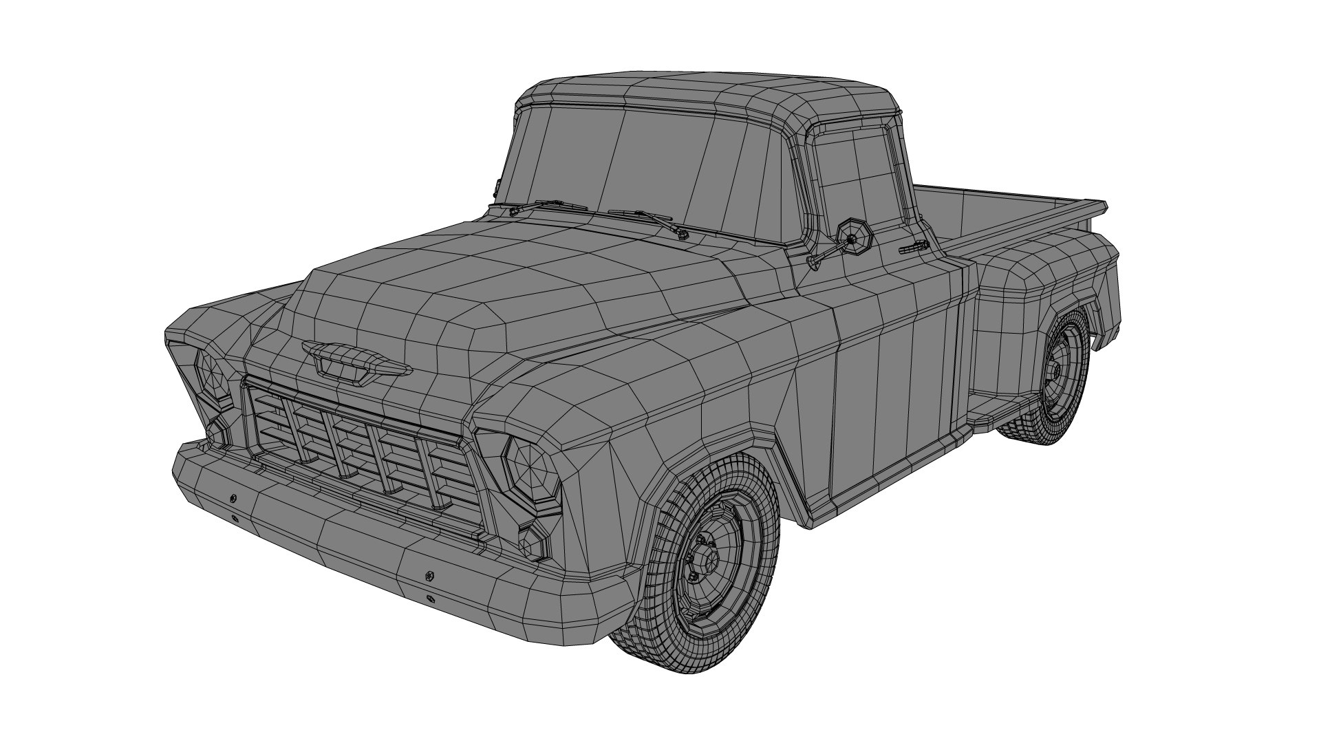 Chevrolet Truck 1955 3D - TurboSquid 1504531