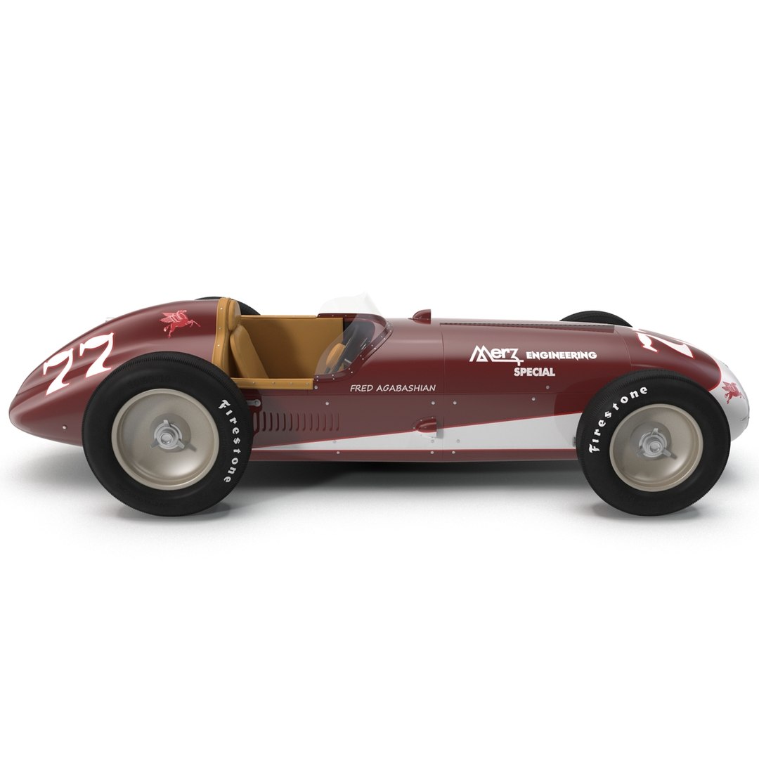 3d Model Of Kurtis Kraft 500c 1954