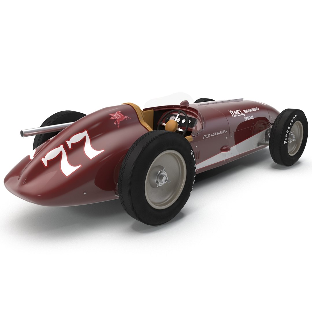 3d Model Of Kurtis Kraft 500c 1954