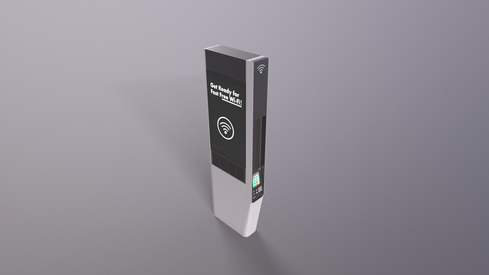 3D WiFi Kiosk - TurboSquid 2001470