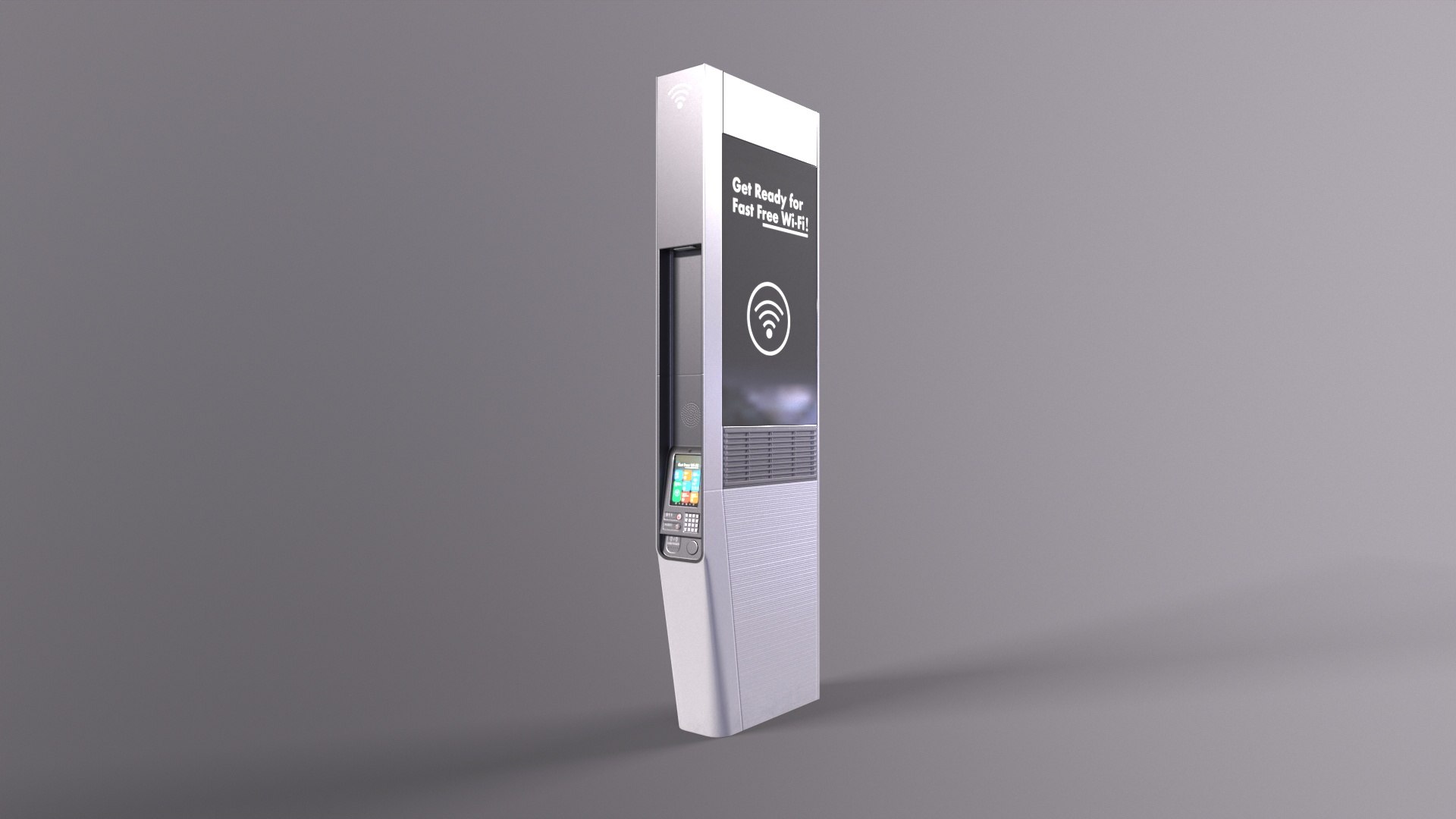 3D WiFi Kiosk - TurboSquid 2001470