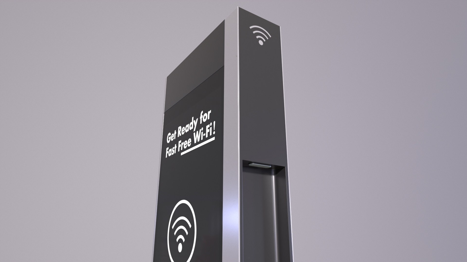 3D WiFi Kiosk - TurboSquid 2001470