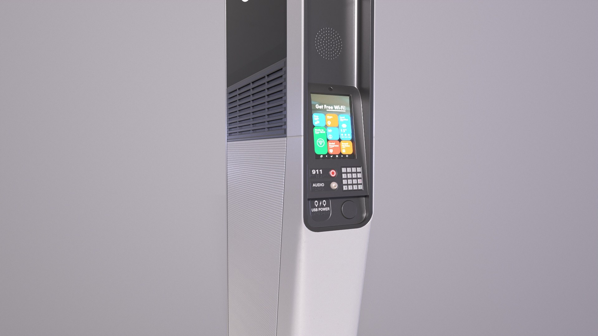 3D WiFi Kiosk - TurboSquid 2001470