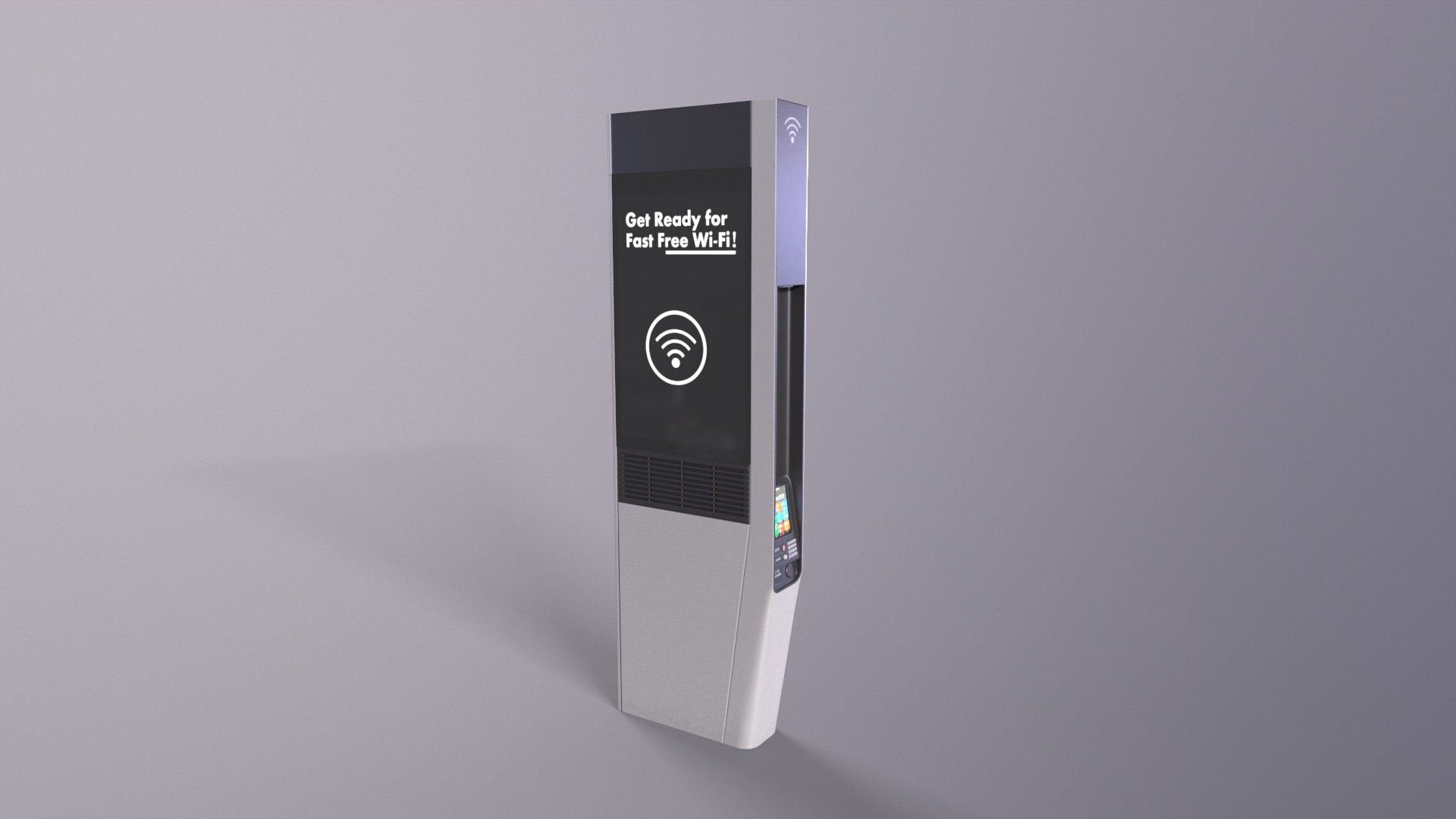 3D WiFi Kiosk - TurboSquid 2001470