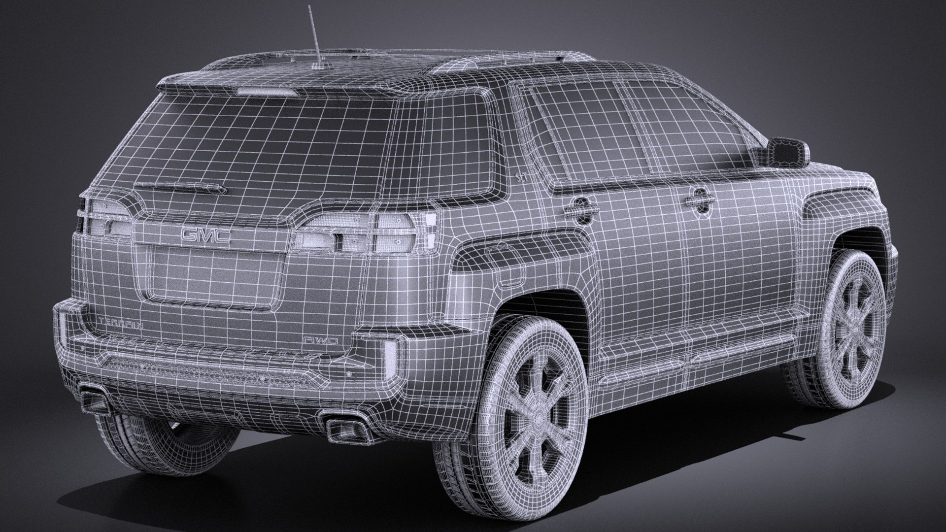 terrain 2017 gm 3d model