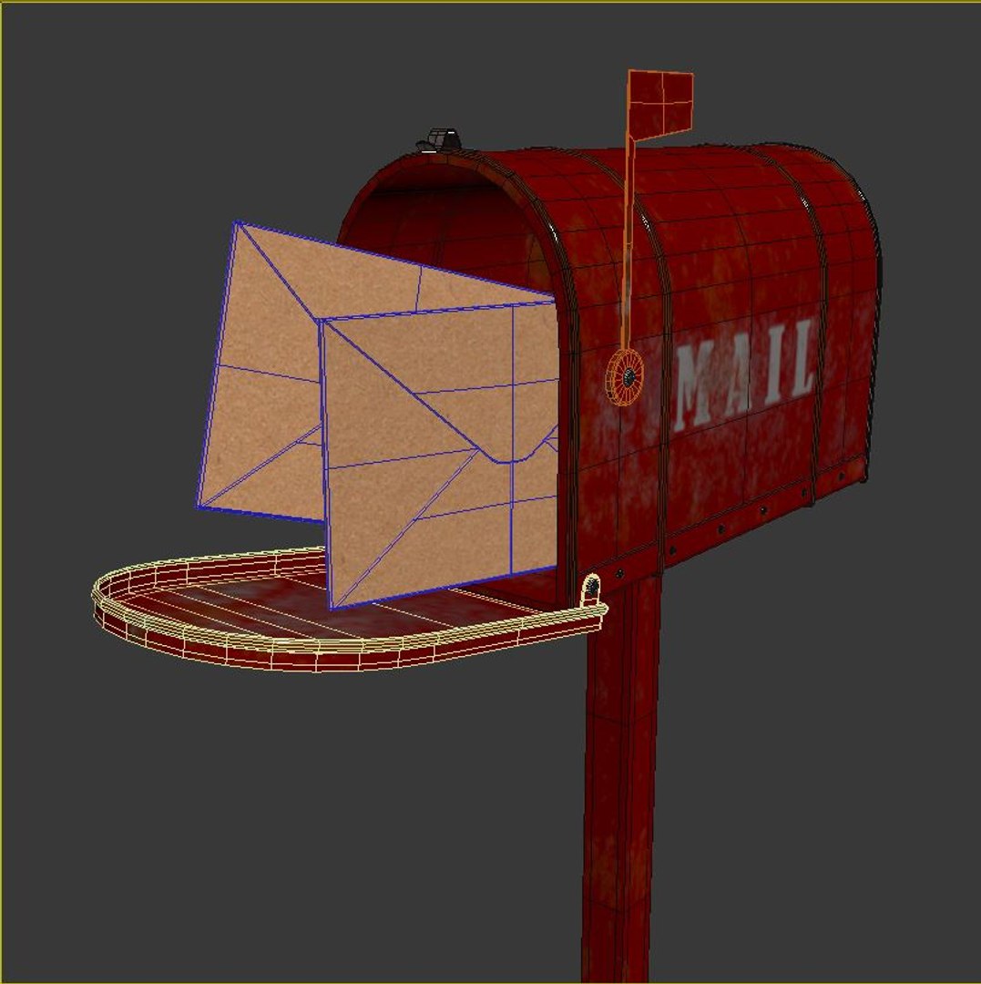 3d Old Letter Box Model