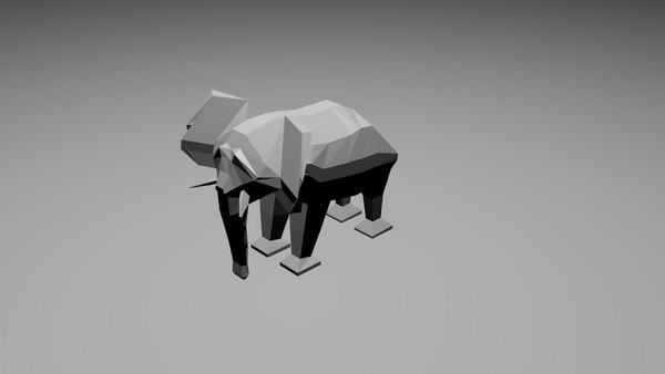 elephant 3d obj