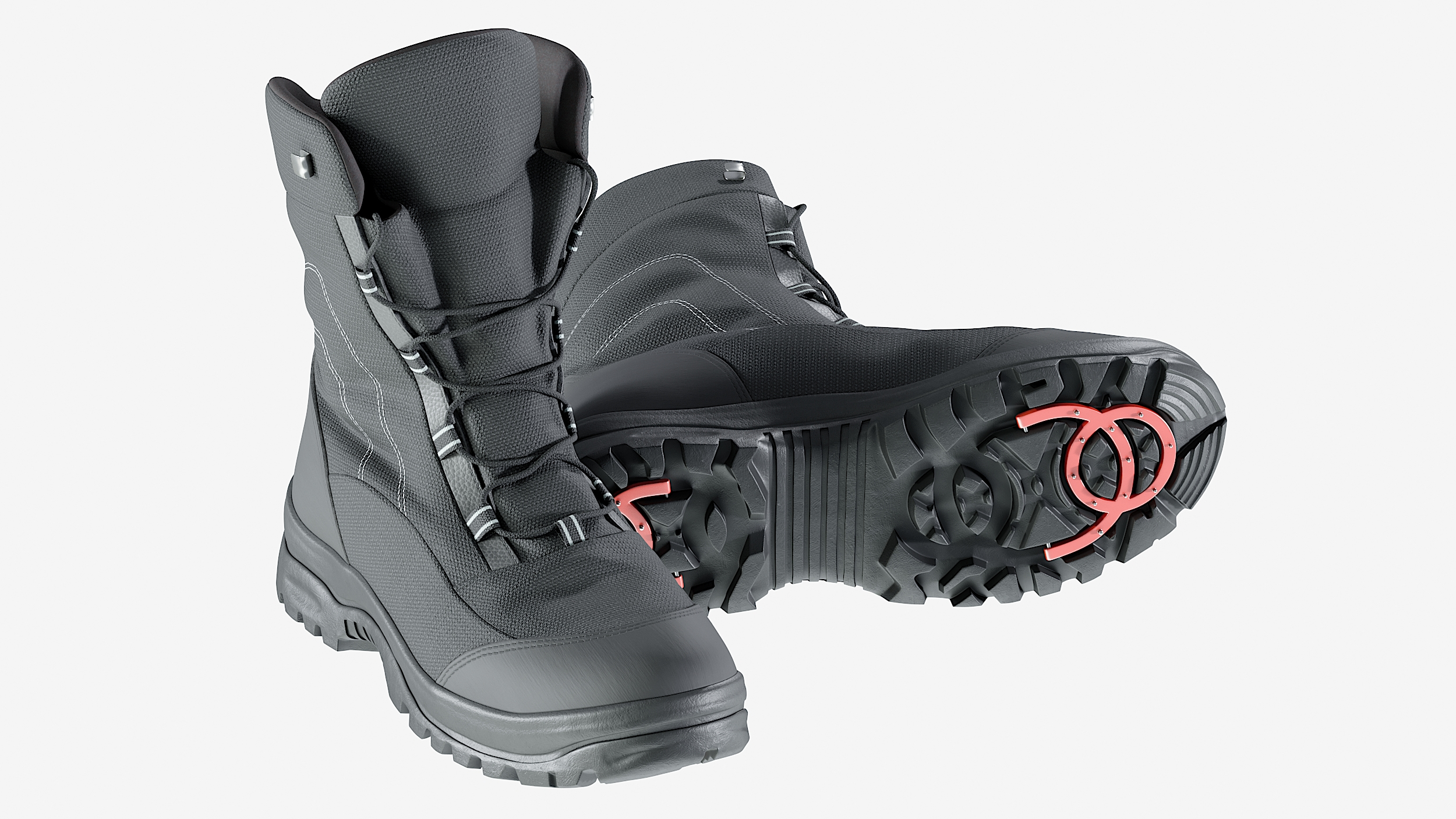 3D realistic men winter boots - TurboSquid 1520030