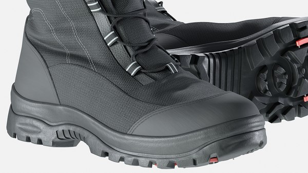 3D realistic men winter boots - TurboSquid 1520030