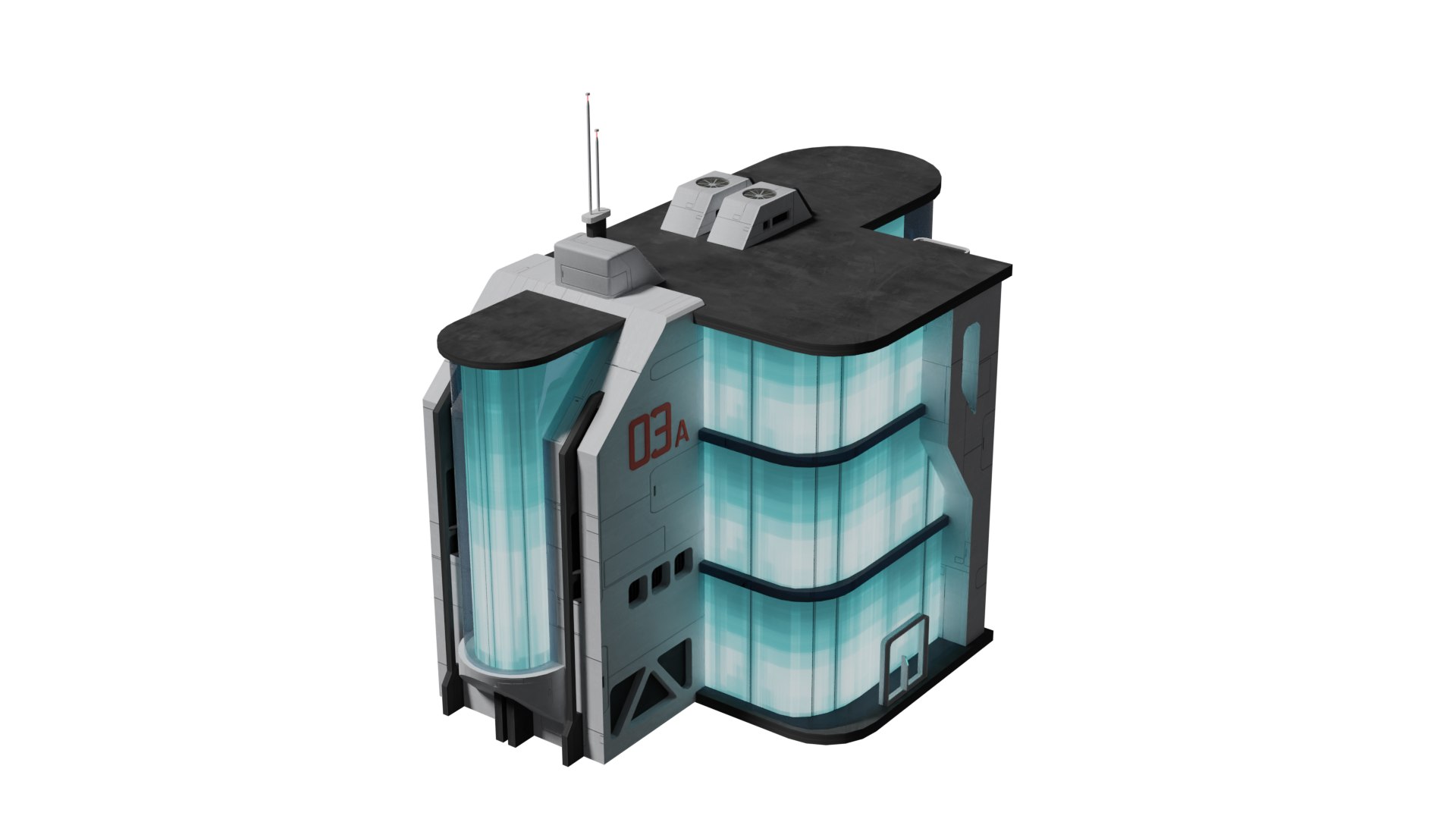 Sci-fi Building Laboratory ProjectFDT 3D Model - TurboSquid 1961650