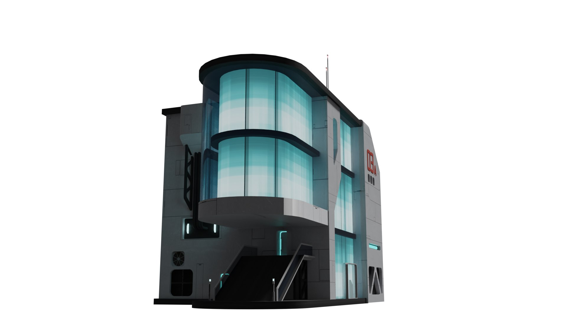 Sci-fi Building Laboratory ProjectFDT 3D Model - TurboSquid 1961650