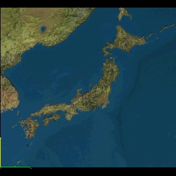 3d japan maps model