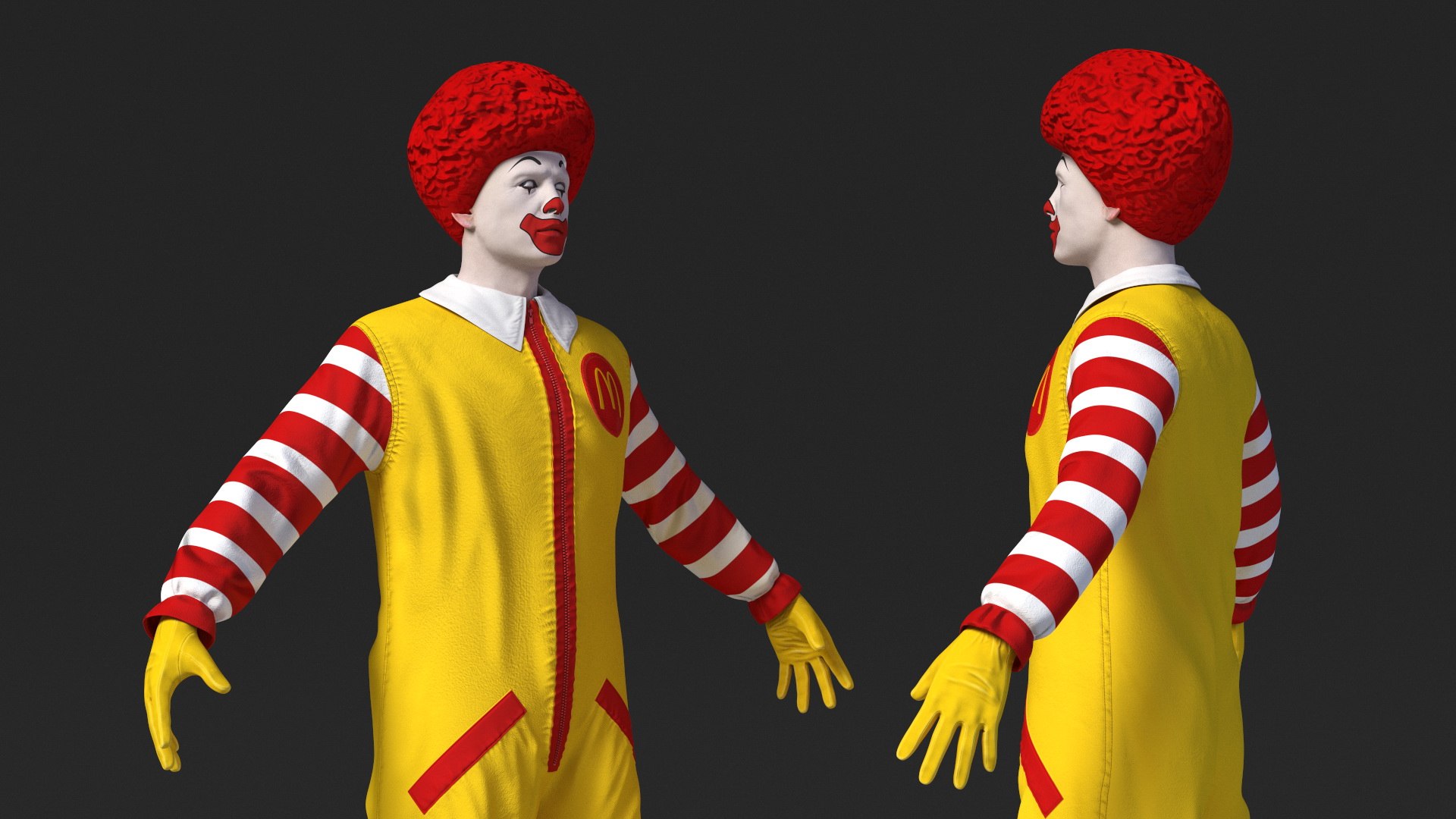 McDonalds Clown 3D Model - TurboSquid 2337753