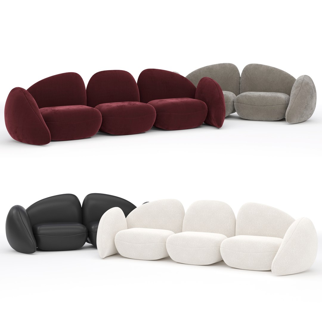 LITHOS SOFA 3D model - TurboSquid 1972675