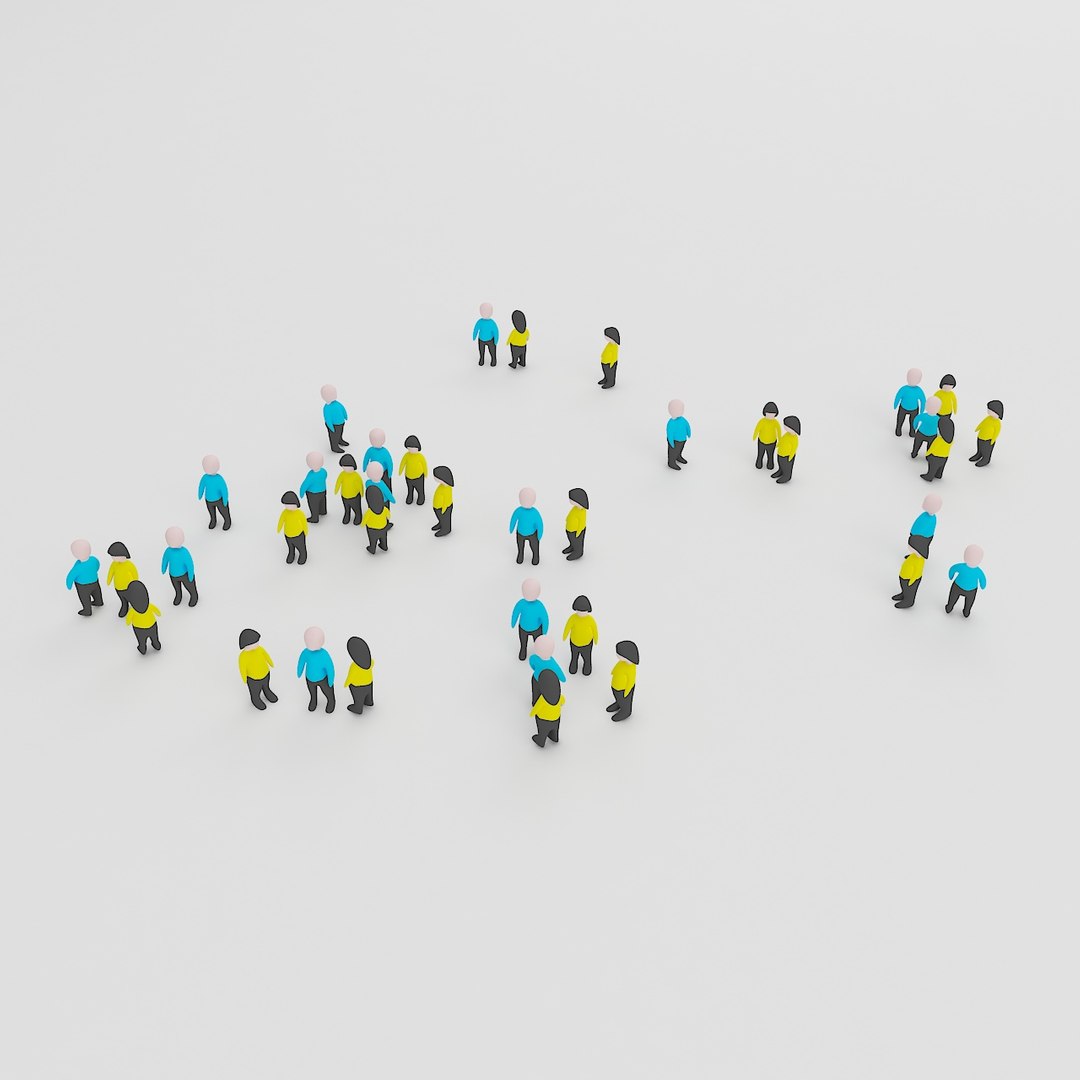 3D Children Group Model - TurboSquid 1430124