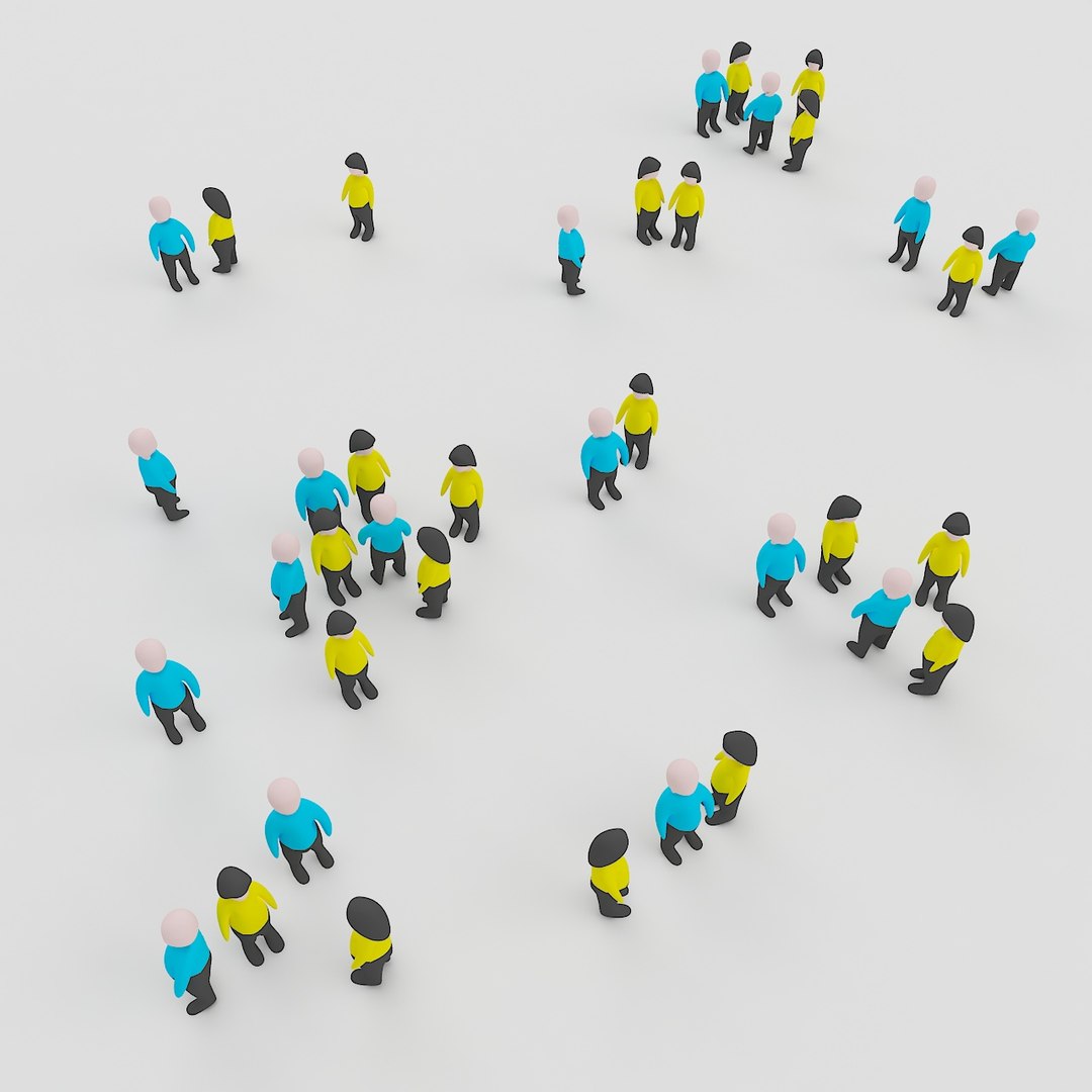 3D Children Group Model - TurboSquid 1430124