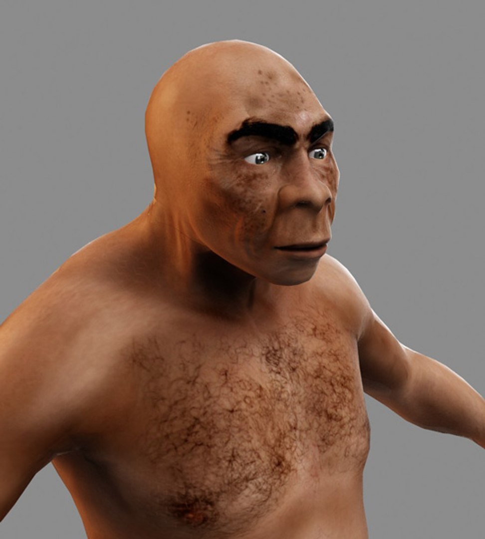3d Model Neanderthal Man