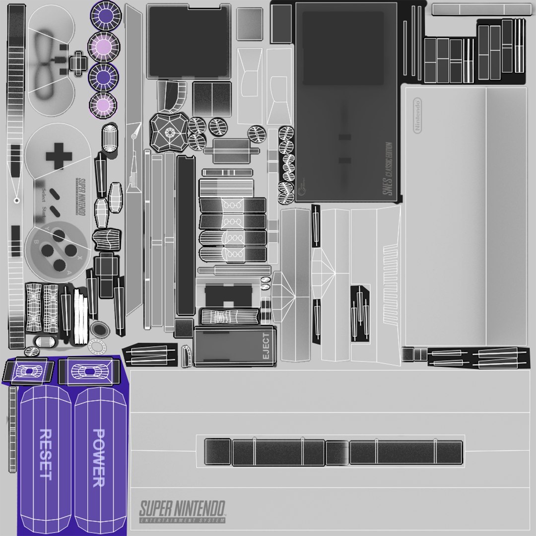 Super Nintendo Classic Mini 3D Model - TurboSquid 2249150