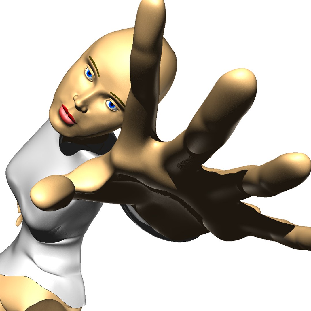 Rigged Girl 3d Model