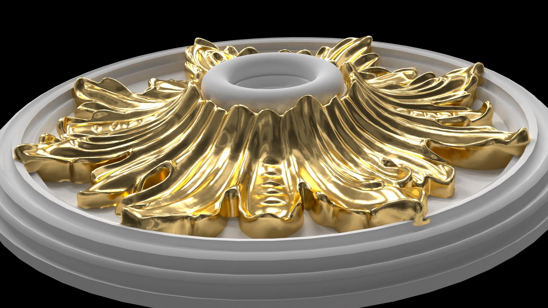 3D Ceiling Sockets Gypsum Plaster DR182 - TurboSquid 2025124