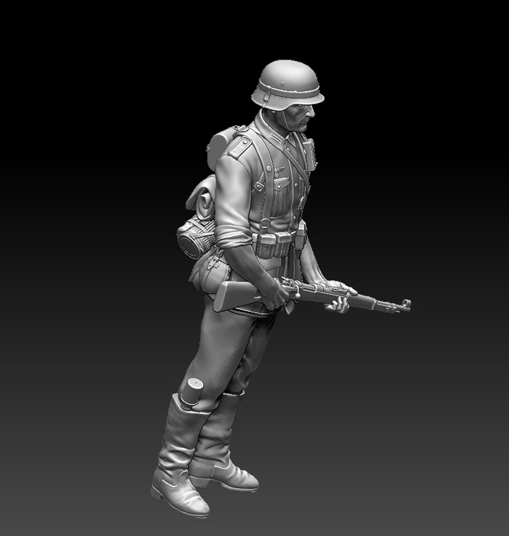 German Soldier 3D - TurboSquid 1546327