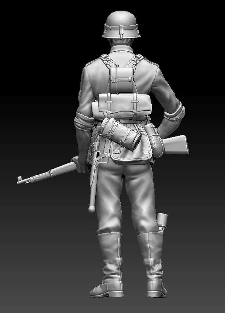 German Soldier 3D - TurboSquid 1546327