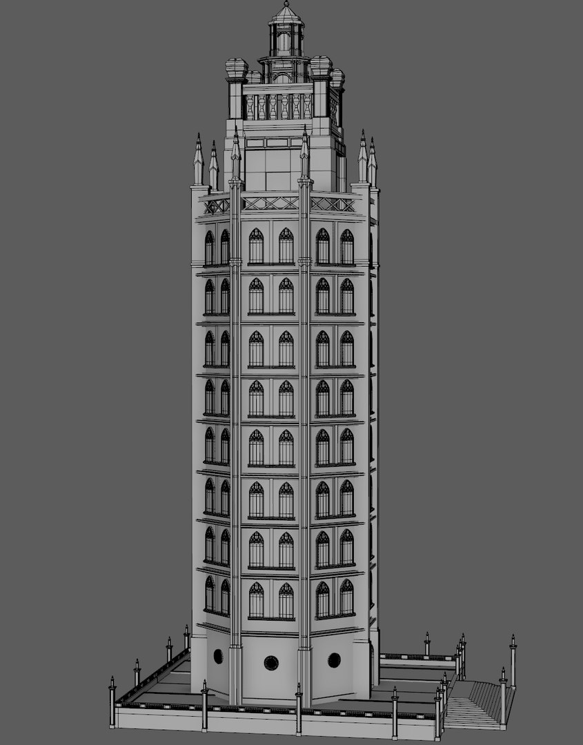 Building Skyscraper Structure Model - TurboSquid 1487312