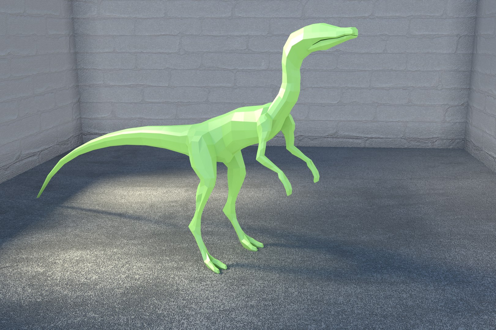 Low-poly Compsognathus Compy Animations Model - TurboSquid 1331377