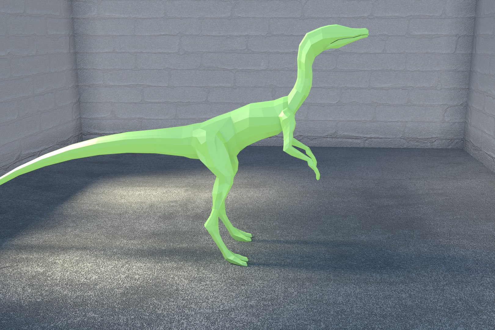 Low-poly Compsognathus Compy Animations Model - TurboSquid 1331377